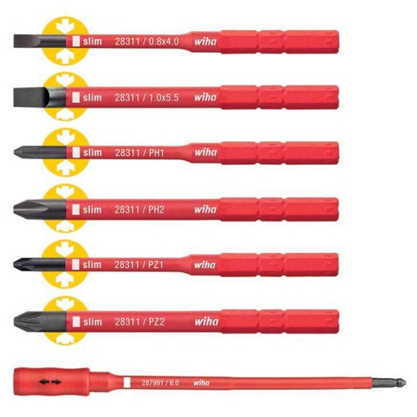 WIHA SlimVario ElectricTorqueVario-S slimBitsset+ adapter 2879 B7 SL/PH ...